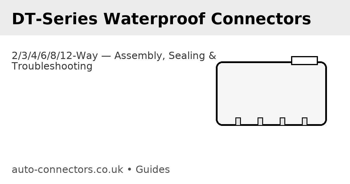 DT-Series Waterproof Multi-Plug Connectors (2/3/4/6/8/12-Way): The Com