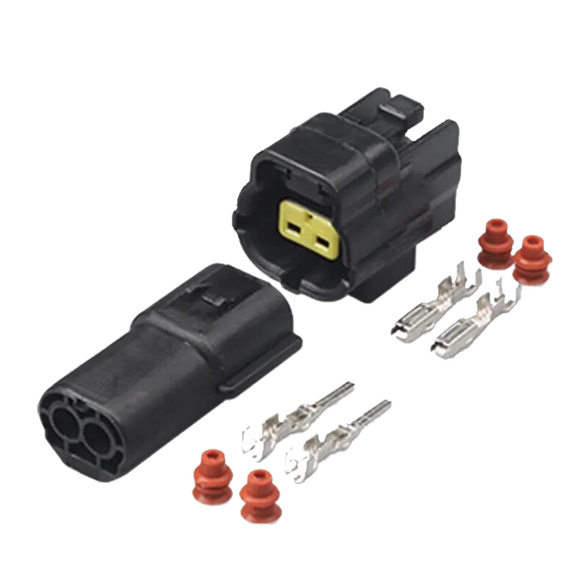 2 Pin Male & Female Connector Set 174352-2 174354-2 For Mazda RX7 FD I
