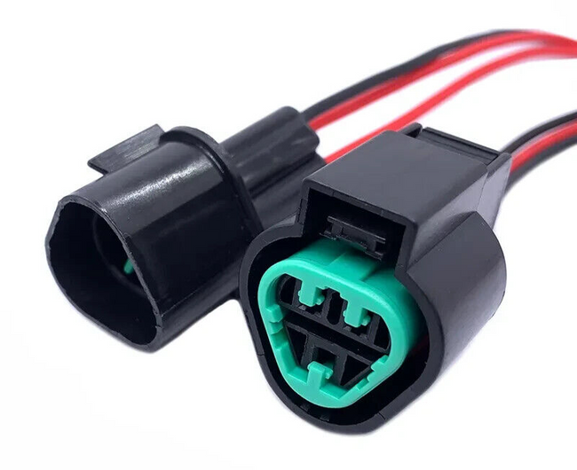 3 Pin Electrical Connector Wiring Harness Plug Set Headlight Sensor fo