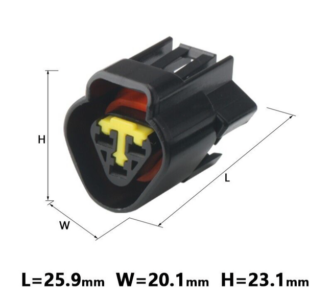 3 Pin Male Female Electrical Plug Connector For Ford FW-C-3M-B FW-C-3F