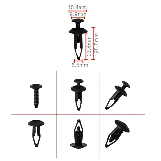50pcs Bumper Wheel Arch Lining & Trim Clips Fasteners for FORD - 10079