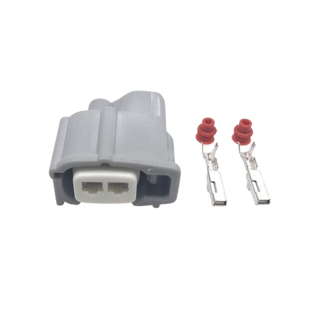 Female RDX Crimp On 2 Pin Injector Plug Fits Honda, Toyota, Nissan & M