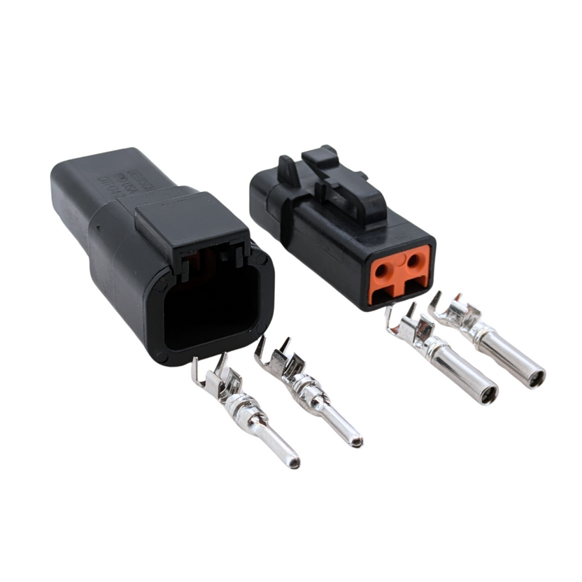 Black Deutsch DTP Series 2 4 Pin Connectors DTP04-2P DTP06-2S DTP04-4P