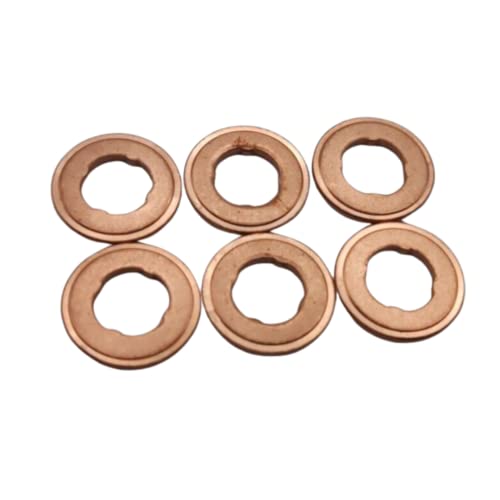 6pcs For BMW 3.0 D N57D30 Injector Seals Copper Washers for M57 / N57