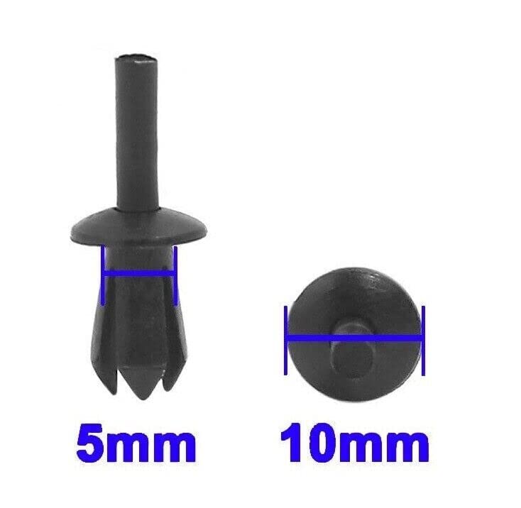 10x For BMW 5mm Plastic Rivet Clips for Trims, Wheel Arch Liner/Lining ...