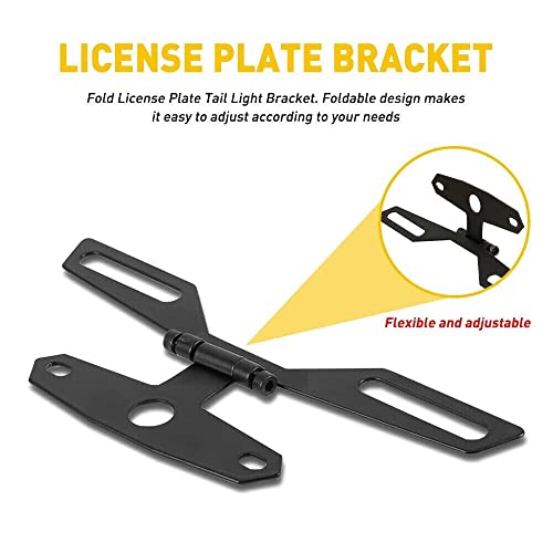 Universal Motorcycle License Number Plate Holder Tail Tidy Bracket For ...